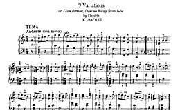 12 Variations on "Je suis Lindor" Piano - Partituras - Cantorion, partituras y páginas musicales ...